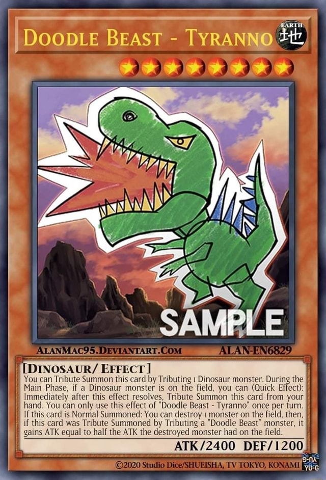 EARTH I DOODLE BEAST - TYRANNO #2 (COM [DINOSAUR/ EFFECT I] You can ...