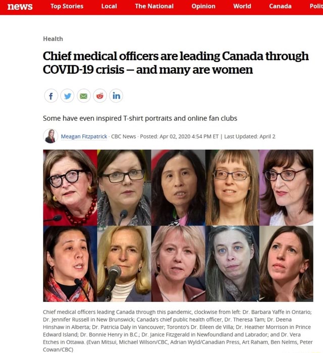 On fl Canada Pol Local The National Op Health Chief medical officers ...