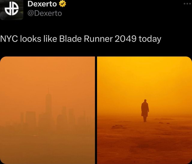 @Dexerto NYC looks like Blade Runner 2049 today - iFunny