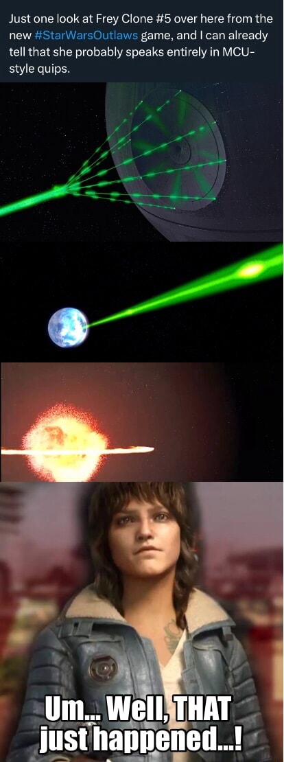 Just one look at Frey Clone #5 over here from the new #StarWarsOutlaws ...