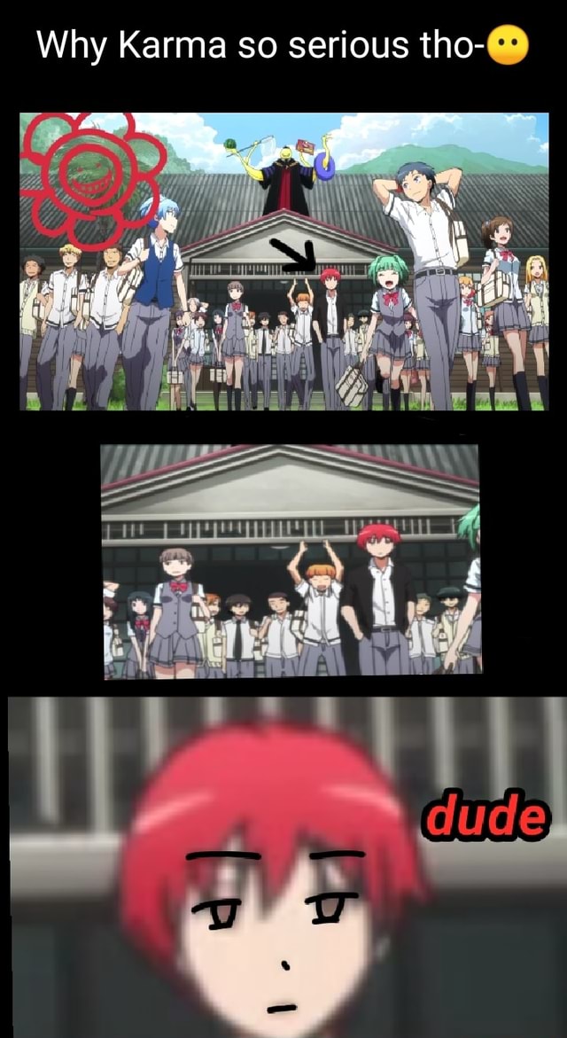 Why Karma so serious tho-@ dude - America’s best pics and videos