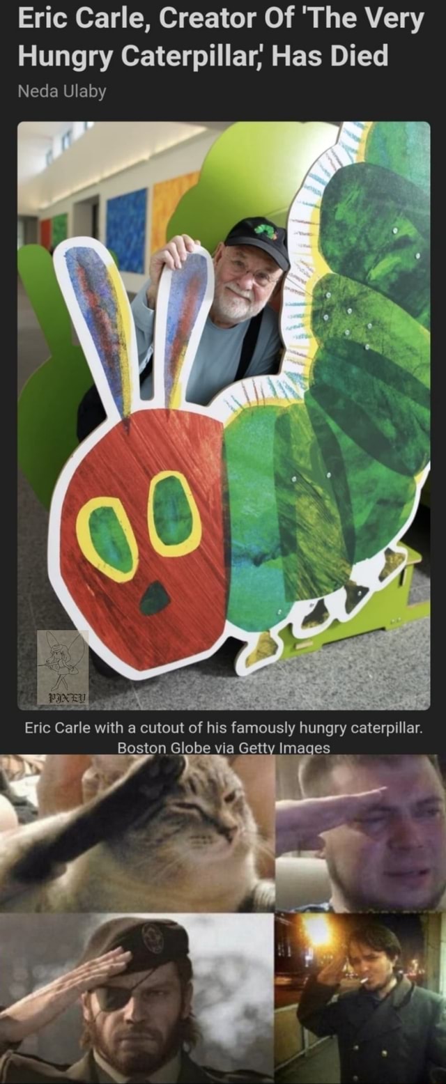 Eric Carle, Creator Of 'The Very Hungry Caterpillar Has Died Neda Ulaby ...