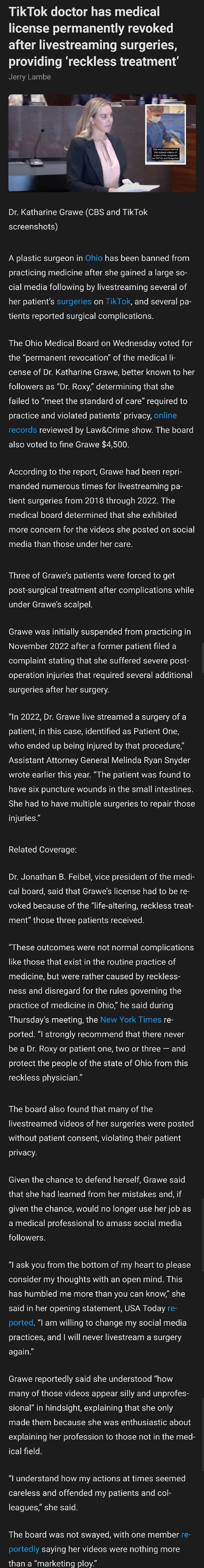 TikTok doctor has medical license permanently revoked after ...