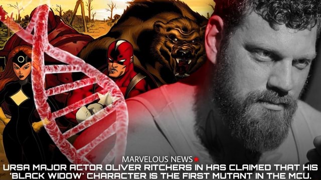 MARVELOUS NEWS URSA MAJOR ACTOR OLIVER RITCHERS IN HAS CLAIMED THAT HIS ...