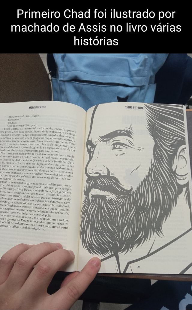 Primeiro Chad foi ilustrado por machado de Assis no livro várias ...