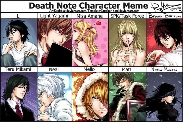 Death Note Character Meme Light Yagami SPK, Force - iFunny