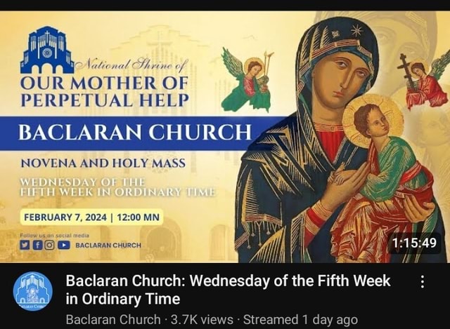 National Shrine of OUR MOTHER OF PERPETUAL HELP BACLARAN CHURCH NOVENA ...