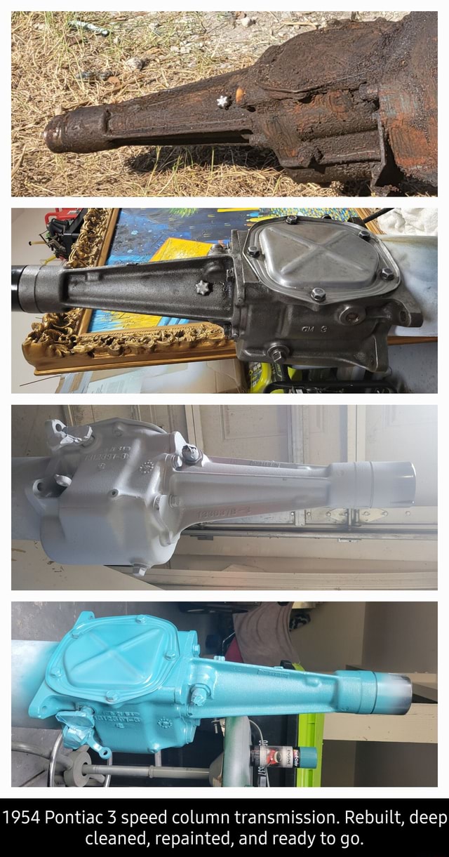 1954 Pontiac 3 speed column transmission. Rebuilt, deep cleaned ...