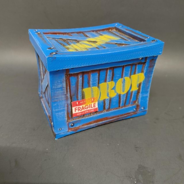 Fortnite Drop Crate Magic the Gathering Deck Box that I designed and 3D ...