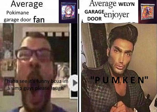 Average 'iverage weLyn Pokimane GARAGE,.: garage door fan DOOR "haha ...