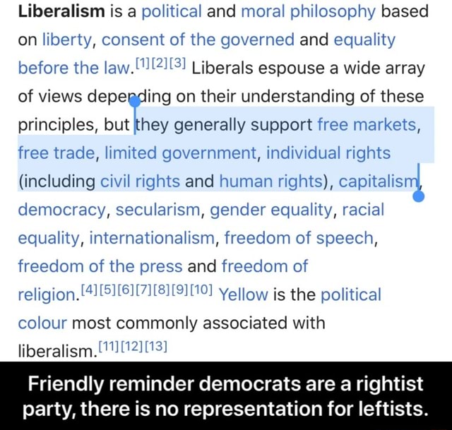 Liberalism is a political and moral philosophy based on liberty ...