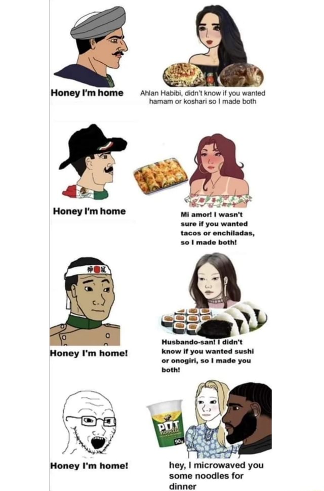 Ahlan Habibi, didn't know if you wanted hamam or koshari so I made both ...