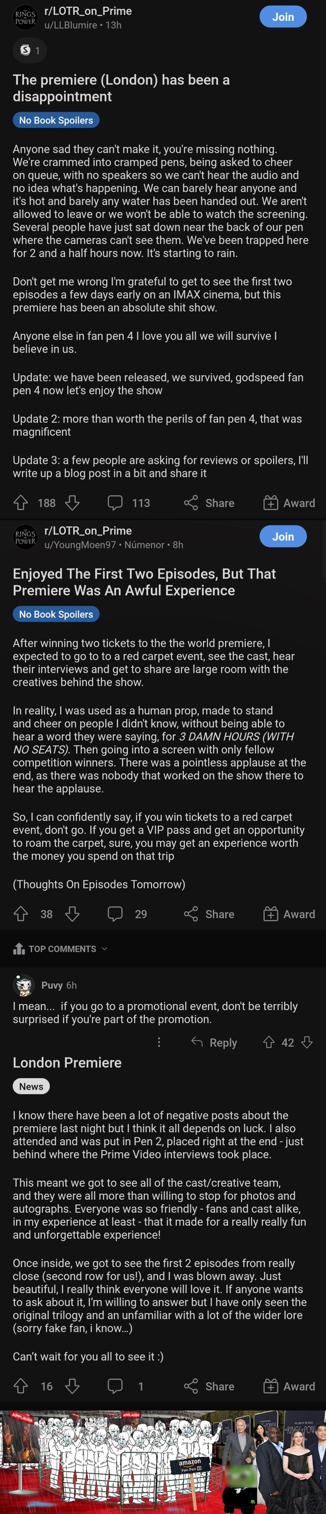 Rics '/LOTR_on_Prime Join POwER The premiere (London) has been a ...