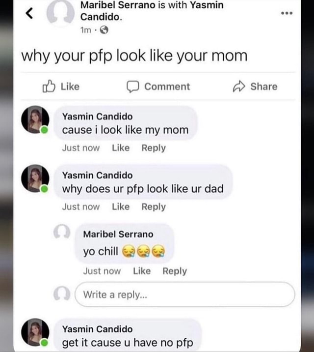 Maribel Serrano is with Yasmin Candice. why your pfp look like your mom ...