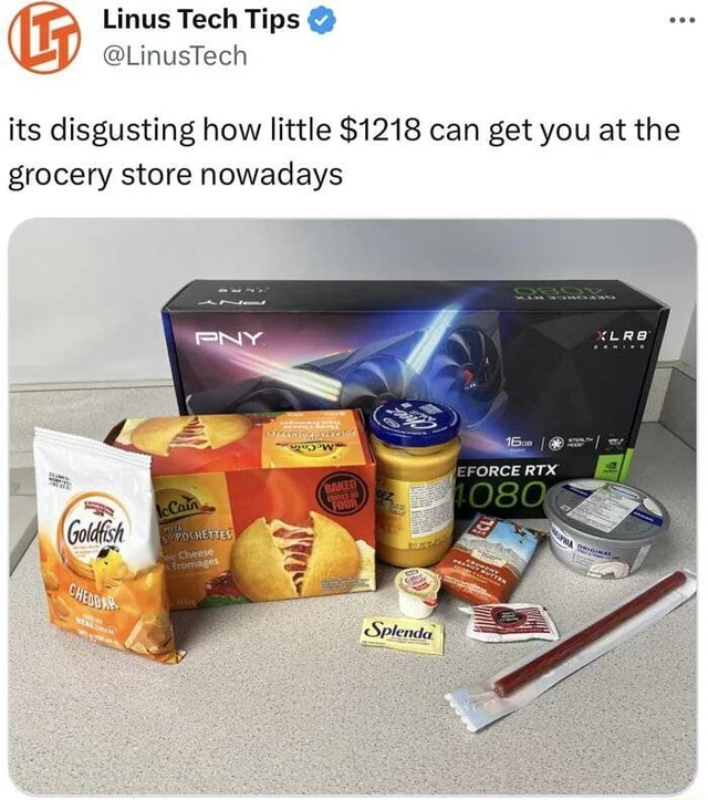 Linus Tech Tips @ @LinusTech its disgusting how little $1218 can get ...