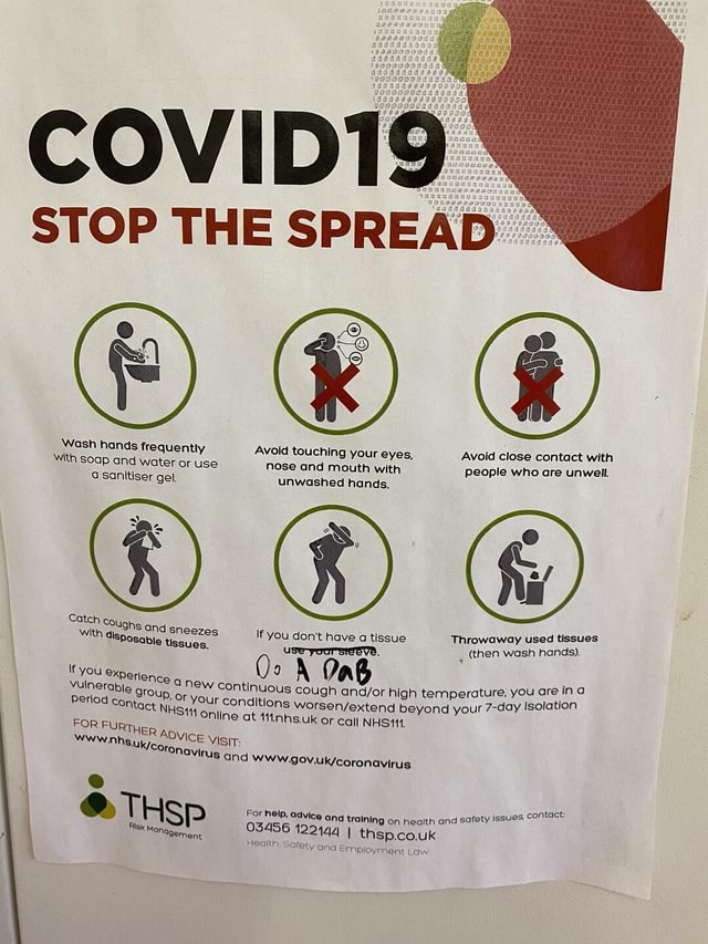 COVID19 STOP THE SPREAD Wash hands. frequently Avoid touching your eyes ...