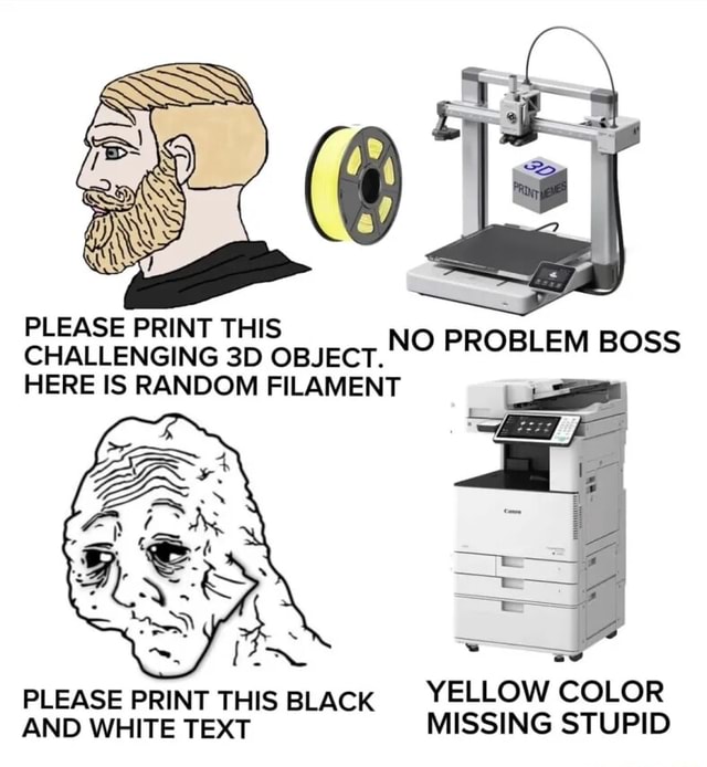 PLEASE PRINT THIS CHALLENGING OBJECT. NO PROBLEM BOSS HERE IS RANDOM ...