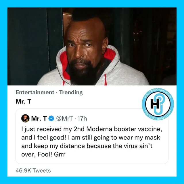 Entertainment - Trending Mr. T @ Mr. T@ @MrT- I just received my ...