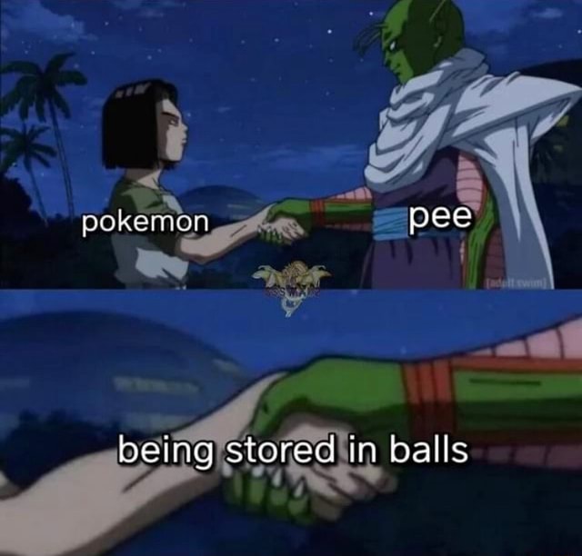 Pokemon pee being stored in balls - iFunny