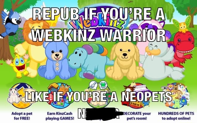 WEBKINZ WARRIOR re CLIKE IF YOU'RE A NEOPETS - iFunny