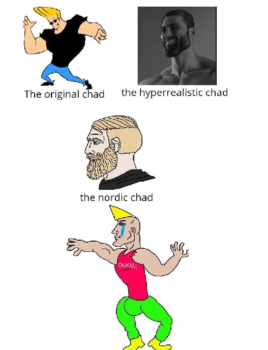 The original chad the hyperrealistic chad the nordic chad - iFunny