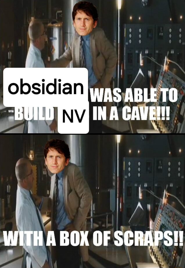 WAS ABLE TO IN A CAVEN!! WITH A BOX OF SCRAPS! - iFunny