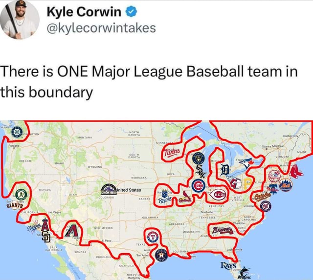 Kyle Corwin @kylecorwintakes There is ONE Major League Baseball team in ...