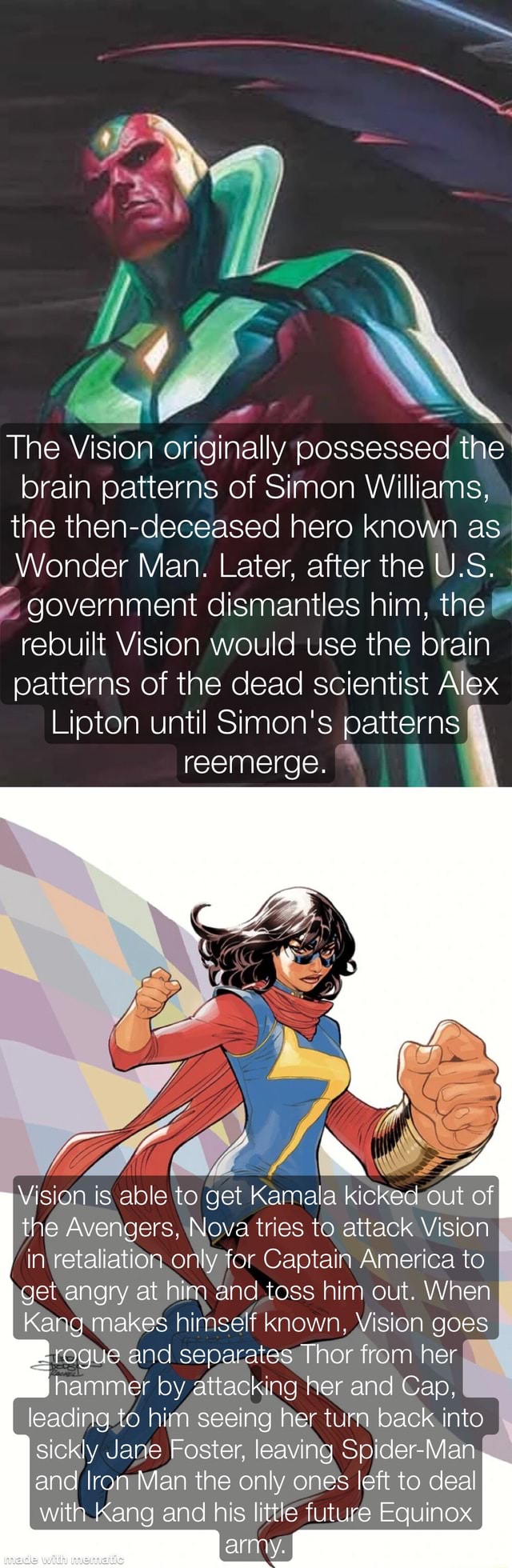Lg XX The Vision originally possessed the brain patterns of Simon ...