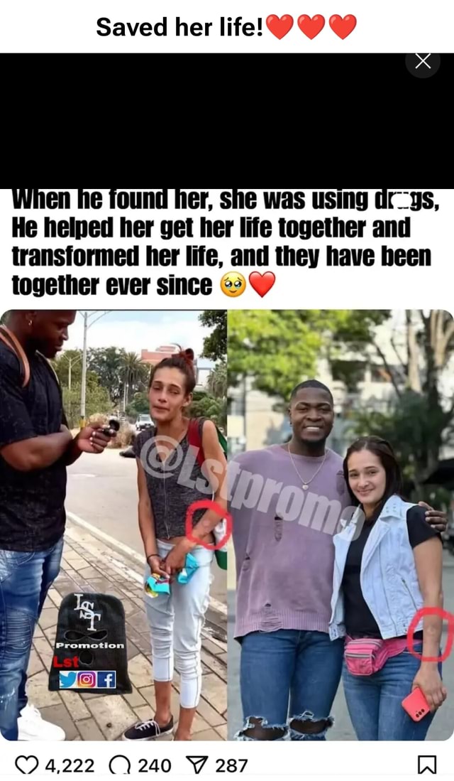 Saved her life! @ When he found her, she was using He helped her get ...