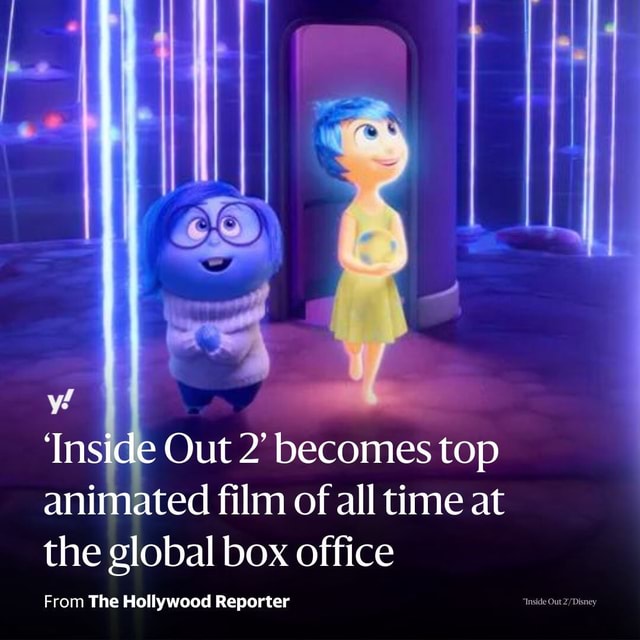Pixars Inside Out has become the highestgrossing Hollywood animated ...