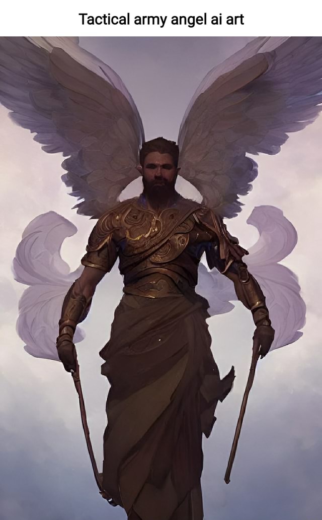 Tactical army angel ai art - iFunny