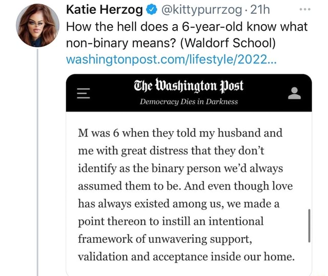 Katie Herzog kitiypurrzog How The Hell Does A 6 year old Know What 