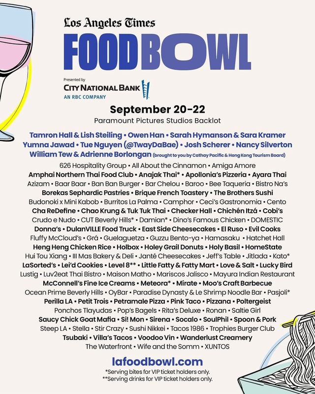 We are so excited to announce the second half of the restaurants and ...