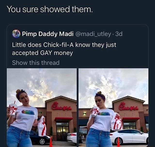 You sure showed them. %) Pimp Daddy Madi ©madi7utIey- 3d Little does ...