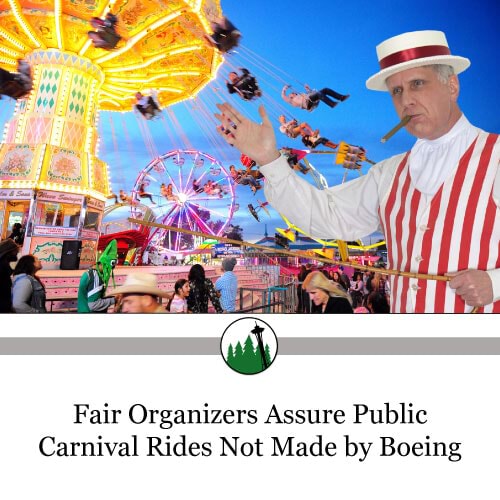 After hearing rumors that some people think carnival rides arent safe ...