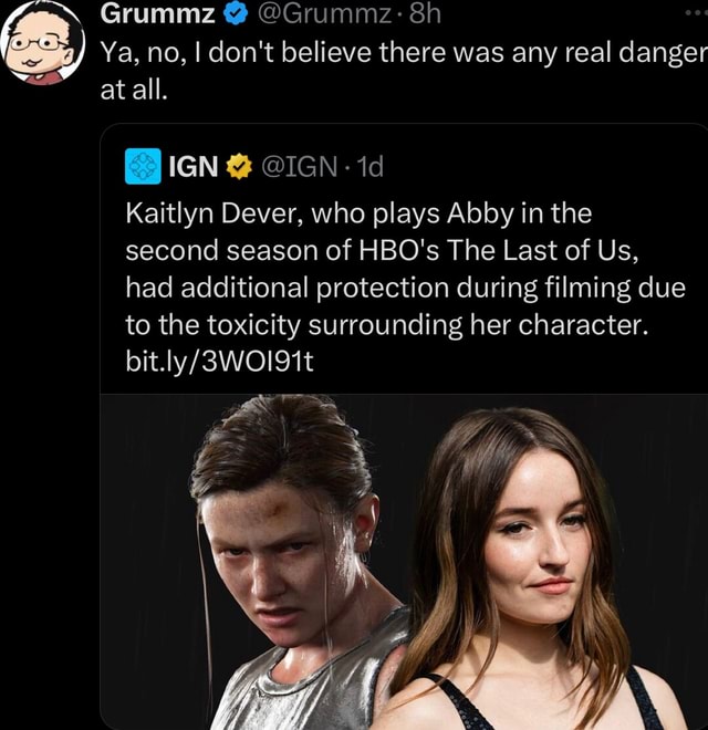 Grummz @ @Grummz: JIGN IGN id Ya, no, I don't believe there was any ...