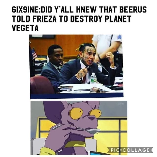 EIXEINE:IJIIJ Y'ALL HNEW THAT BEERUS TOLD FRIEZA Tl] DESTROY PLANET ...