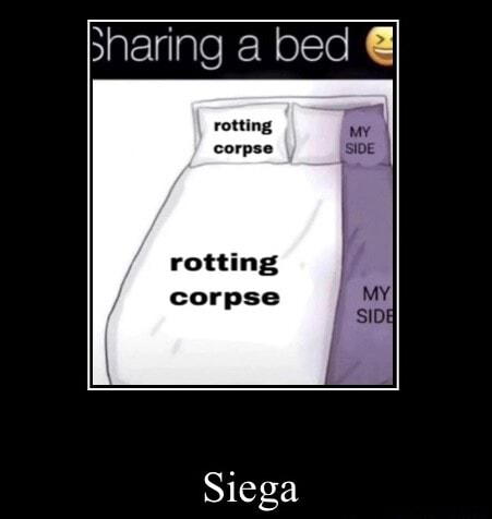 Sharing a bed rotting corpse rotting corpse Siega - iFunny