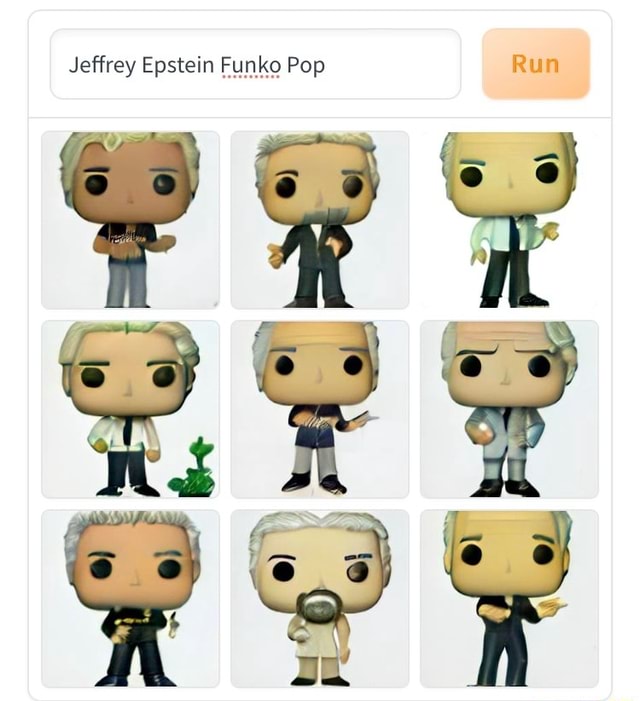 Jeffrey Epstein Funko Pop Run - iFunny