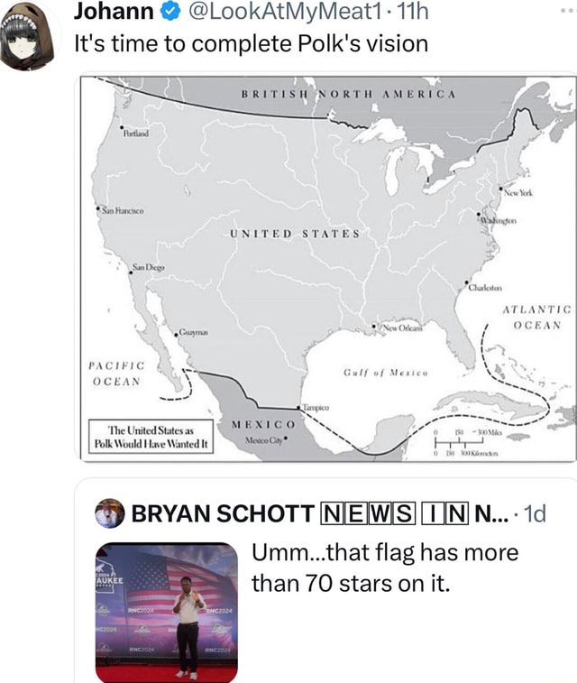 Johann @ @LookAtMyMeatt - It's time to complete Polk's vision BRITISH ...