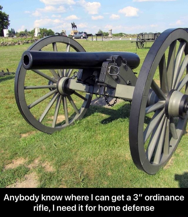 Anybody know where I can get a 3" ordinance rifle, I need it for home ...