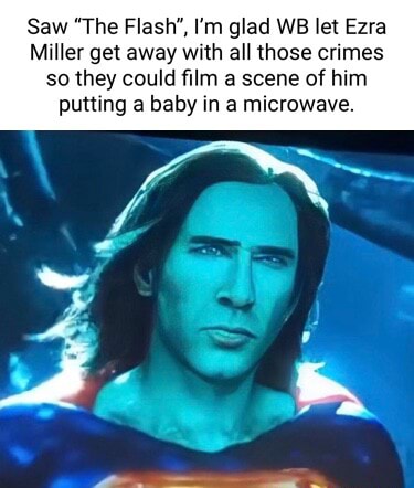 Saw "The Flash', I'm glad WB let Ezra Miller get away with all those ...