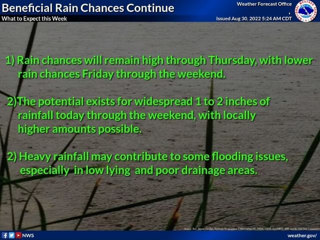 Beneficial What to Expect this Rain Week Chances Continue Issued Aug 90 ...