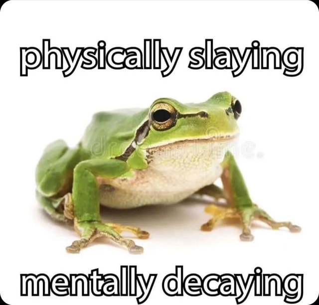 Physically slaying mentally decaying - iFunny