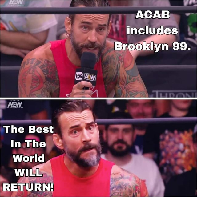 ACAB includes Brooklyn 99. The Best In The World WILL RETURN! - iFunny