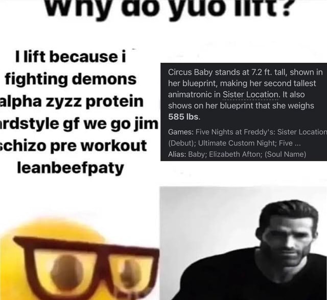 Wily GO YUO lift because fighting demons alpha zyzz protein irdstyle of ...