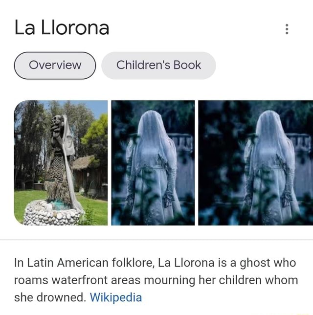 La Llorona Children's Book In Latin American folklore, La Llorona is a ...