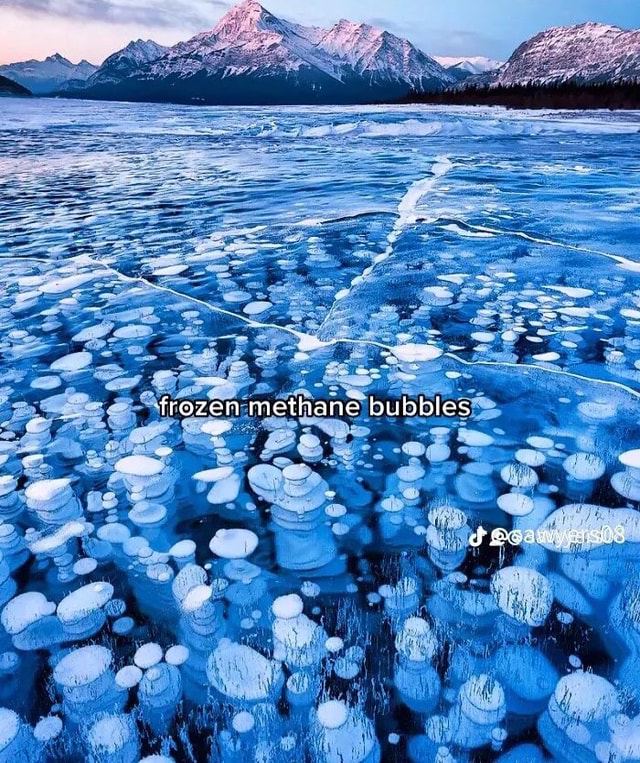 Frozen methane bubbies - iFunny