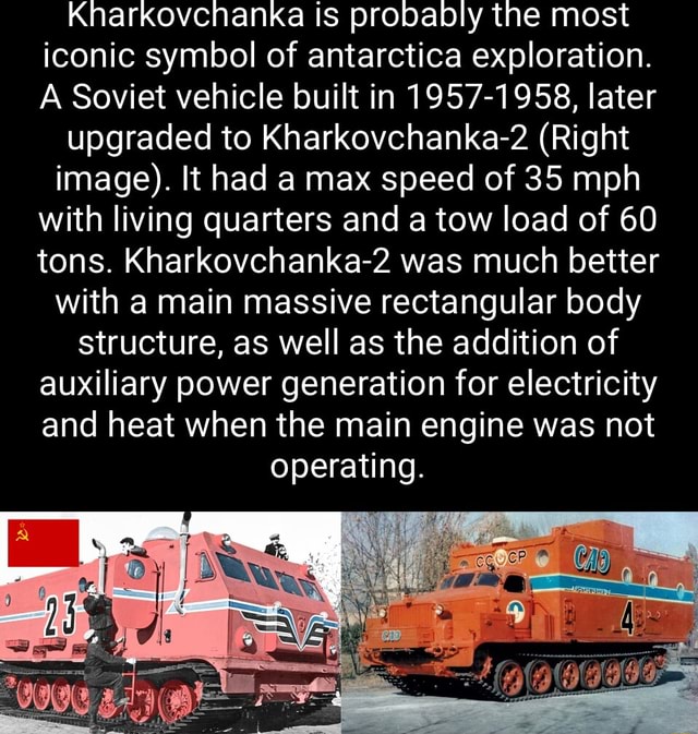 Knarkovchanka is probably the most iconic symbol of antarctica ...