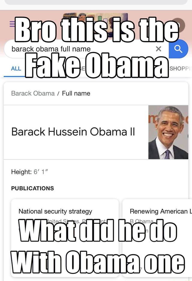 Barack obama full name Barack Obama / Full name Barack Hussein Obama II ...